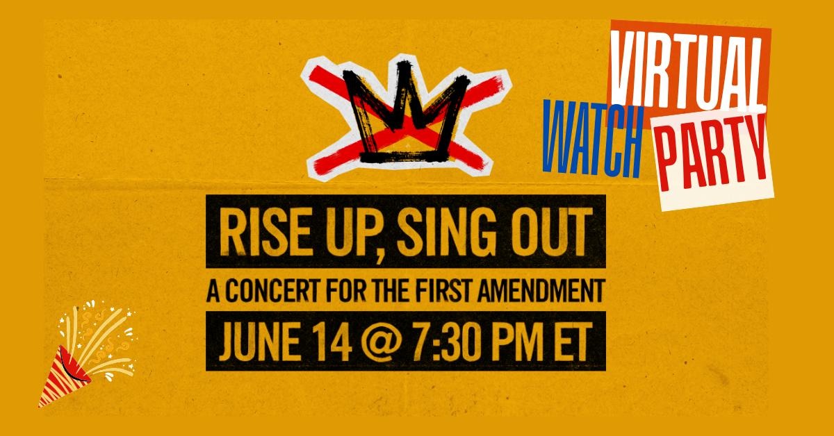 RISE UP, SING OUT & CELEBRATE (Virtual Watch Party) | Indivisible