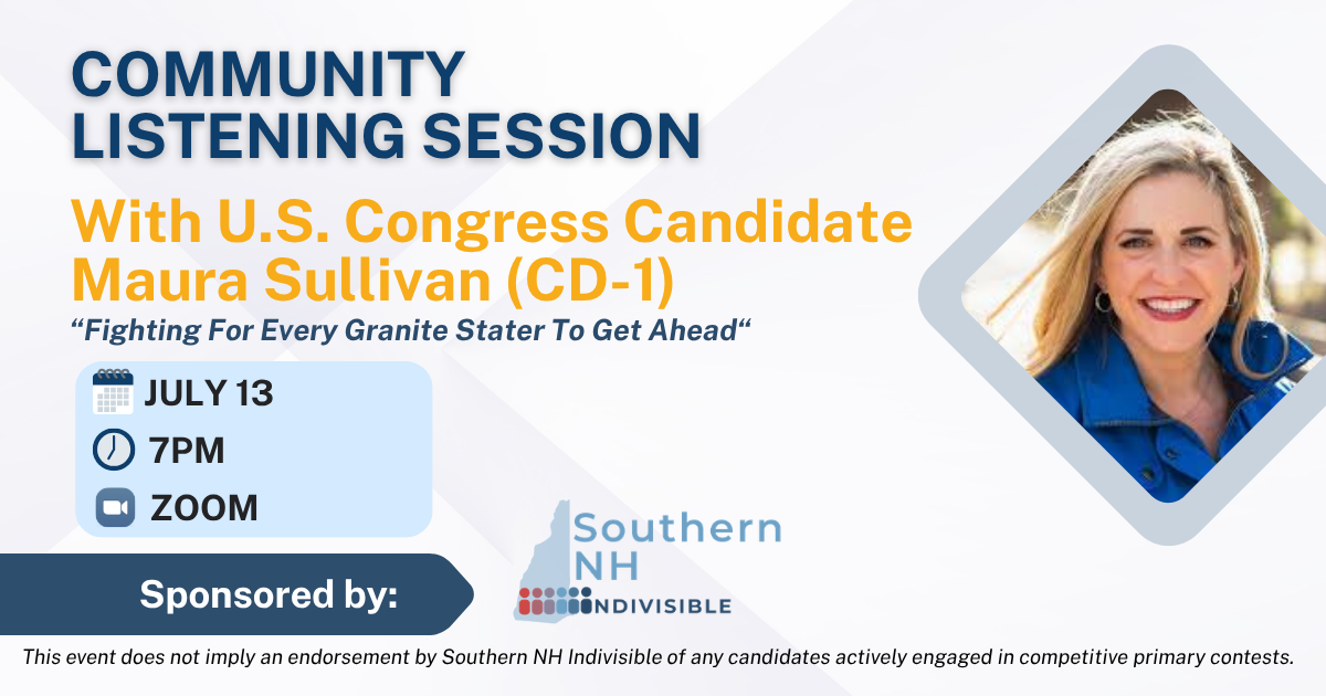 Rescheduled Listening Session #10 - Maura Sullivan | Indivisible
